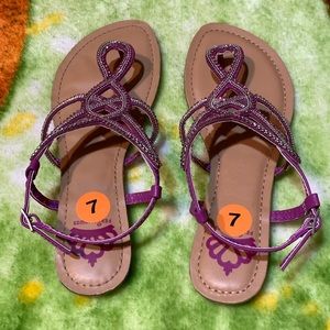 Fergalicious | Shoes | Fergalicious Fergie Sapphire Fuschia Sandals 7 ...